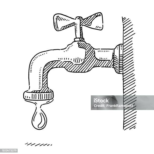 Dessin De Goutte De Robinet Deau Vecteurs Libres De Droits Et Plus D