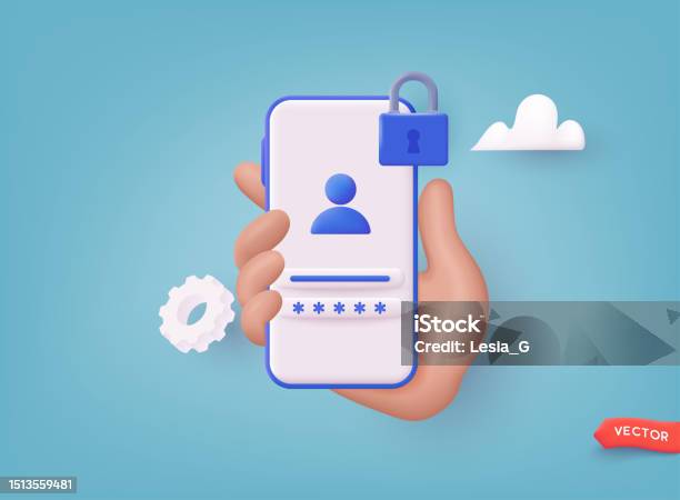 Account Login And Password Form On Smartphone App User Authorization Login Authentication Page