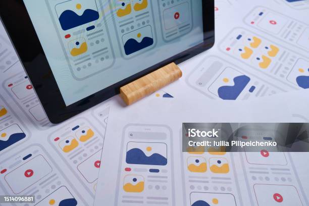 Ux Mobile Aplikasi Wireframe Sketsa Prototipe Kerangka Kerja Tata Letak