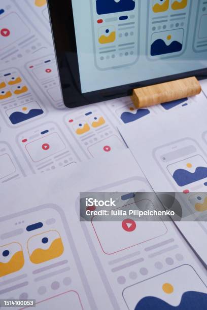 Ux Mobile Aplikasi Wireframe Sketsa Prototipe Kerangka Kerja Tata Letak