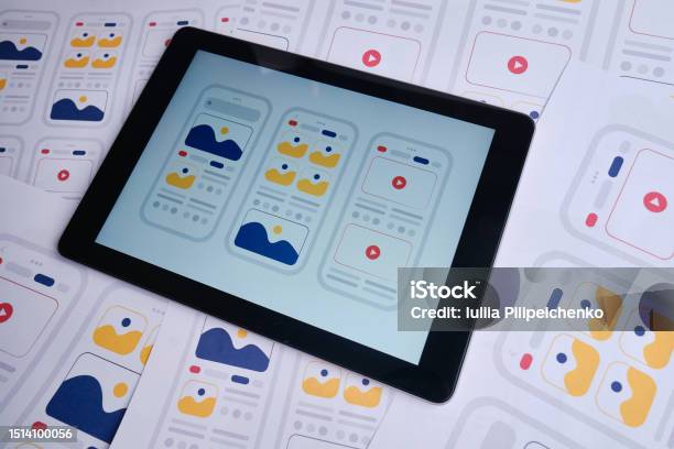 Ux Mobile Aplikasi Wireframe Sketsa Prototipe Kerangka Kerja Tata Letak