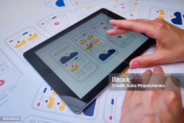 Ux Mobile Aplikasi Wireframe Sketsa Prototipe Kerangka Kerja Tata Letak