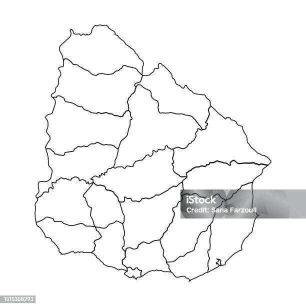 Ilustración de Esquema De Mapa De Uruguay Con Estados Y Ciudades y más ... Ilustración de Esquema De Mapa De Uruguay Con Estados Y Ciudades y más ...