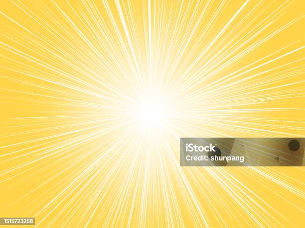 Concentrated Line Background Of Vividly Emitting Sun Rays Imageorange