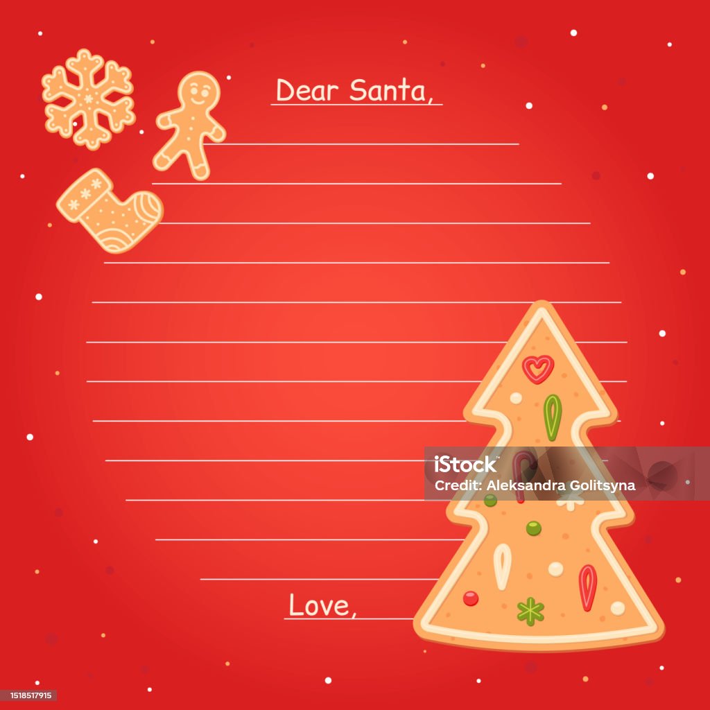 Pohon Cemara Natal Roti Jahe Surat Untuk Santa Claus Nota Datar Kartun ... Pohon Cemara Natal Roti Jahe Surat Untuk Santa Claus Nota Datar Kartun ...