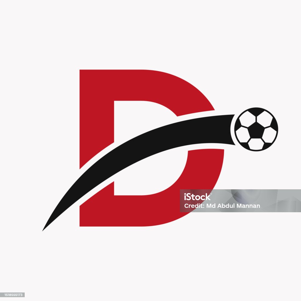 Simbol Sepak Bola Pada Huruf D Dengan Ikon Sepak Bola Bergerak Template ... Simbol Sepak Bola Pada Huruf D Dengan Ikon Sepak Bola Bergerak Template ...