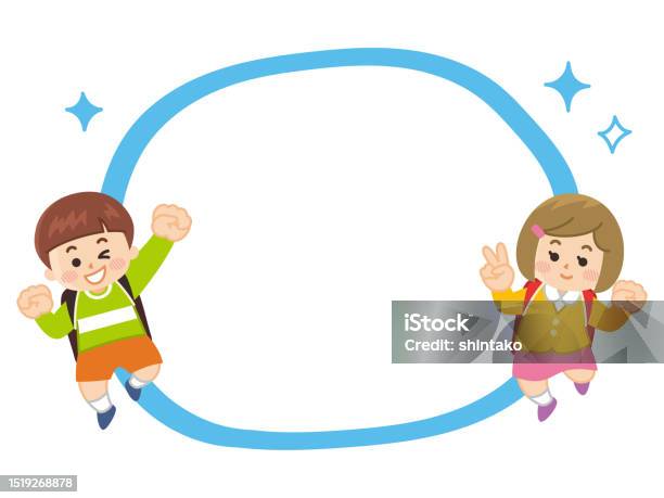 Un Ensemble Dillustrations Dun Élève Du Primaire Portant Un Cartable Et