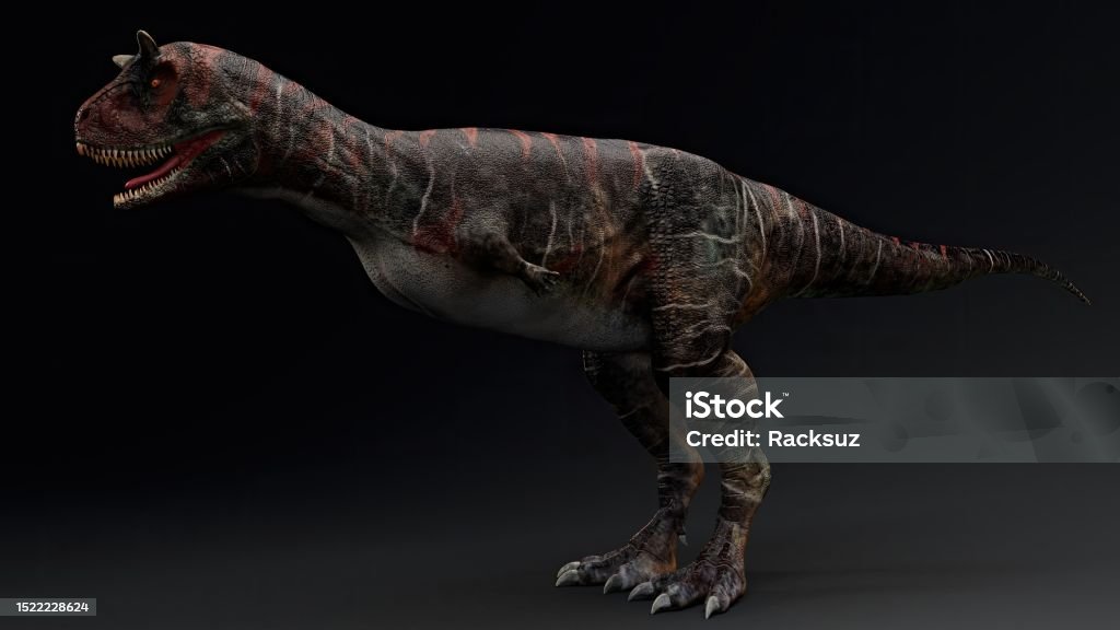 Foto De Carnotaurus Pose Render De Fundo Renderização 3d E Mais Fotos