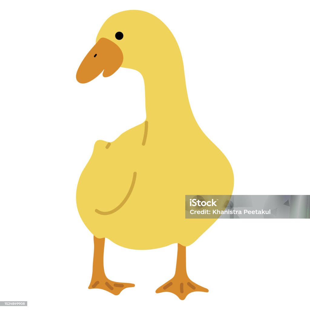 Ente Gelb Einzel 6 Stock Vektor Art Und Mehr Bilder Von Agrarbetrieb Agrarbetrieb Comic