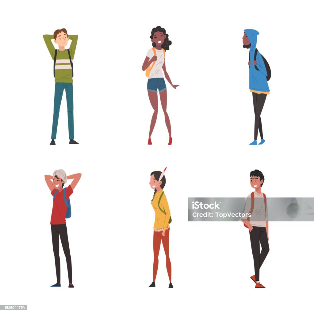 Ilustración de Diversos Estudiantes Universitarios O Universitarios ... Ilustración de Diversos Estudiantes Universitarios O Universitarios ...