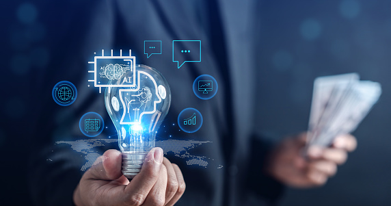 Pengusaha Menggunakan Teknologi Ai Bot Obrolan Dengan Ai Kecerdasan ... Pengusaha Menggunakan Teknologi Ai Bot Obrolan Dengan Ai Kecerdasan ...