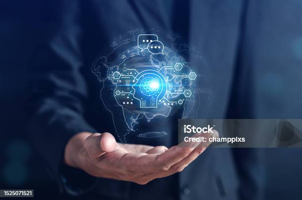 Pengusaha Menggunakan Teknologi Ai Bot Obrolan Dengan Ai Kecerdasan ... Pengusaha Menggunakan Teknologi Ai Bot Obrolan Dengan Ai Kecerdasan ...