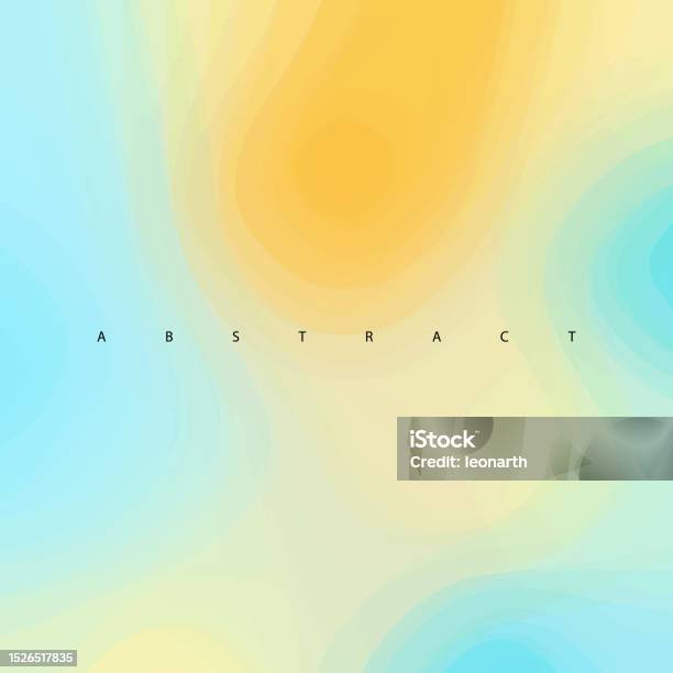 Template Latar Belakang Abstrak Turquoise Oranye Nada Kuning Spanduk