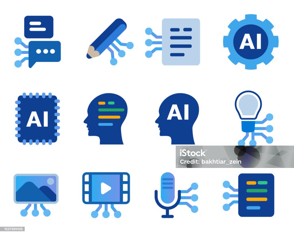 Generative Ai Artificial Intelligence Icon Set Collection Creative ... Generative Ai Artificial Intelligence Icon Set Collection Creative ...
