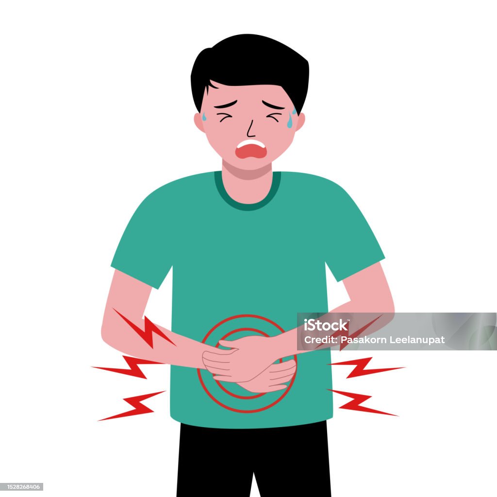 Pria Berbaju Hijau Adalah Vektor Kartun Sakit Perut Ilustrasi Stok ... Pria Berbaju Hijau Adalah Vektor Kartun Sakit Perut Ilustrasi Stok ...