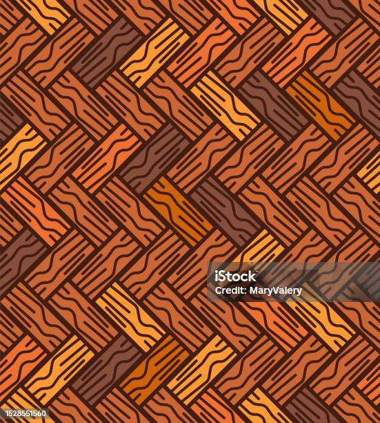Wood Boards Pattern Seamless Parquet Background Vector Texture Stock