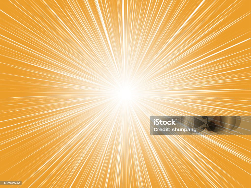 Concentrated Line Background Of Vividly Emitting Sun Rays Image Shine