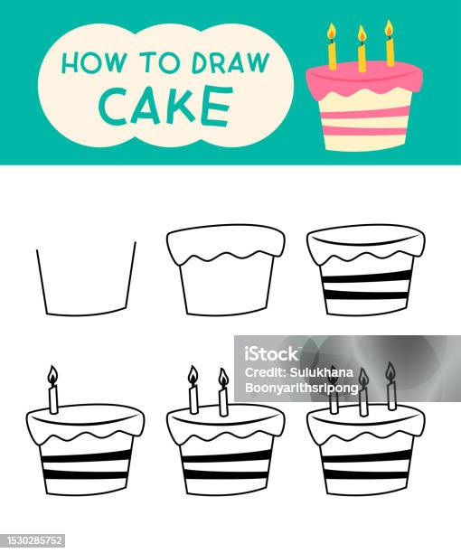 Cara Menggambar Kartun Kue Lucu Langkah Demi Langkah Untuk Anakanak Dan ... Cara Menggambar Kartun Kue Lucu Langkah Demi Langkah Untuk Anakanak Dan ...