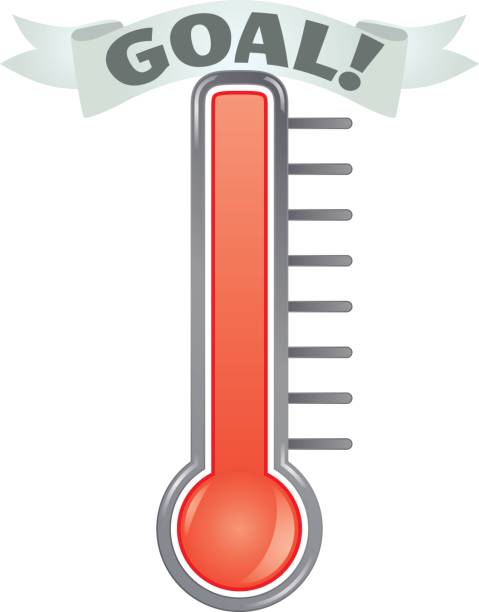 Fundraising thermometer Clipart Vector PNG , SVG, EPS, PSD, AI