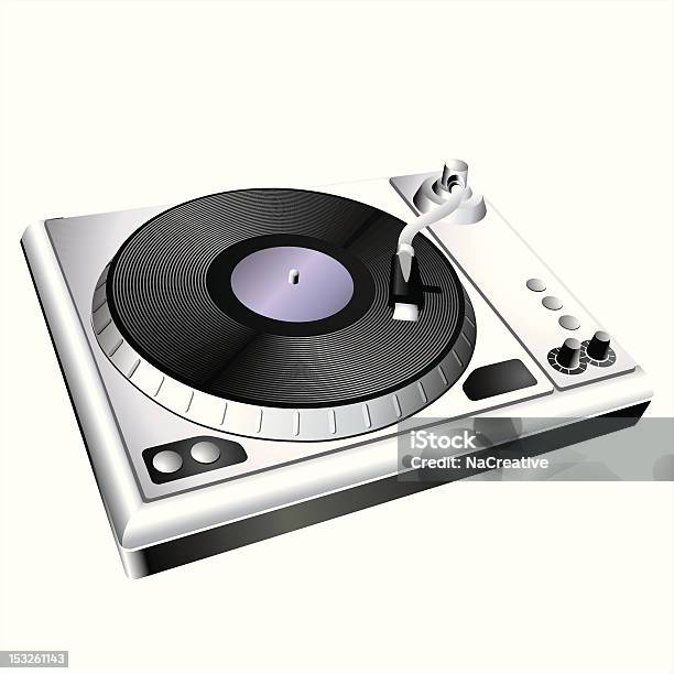 Dj 회전판 턴테이블에 대한 스톡 벡터 아트 및 기타 이미지 턴테이블 0명 3차원 형태 Istock