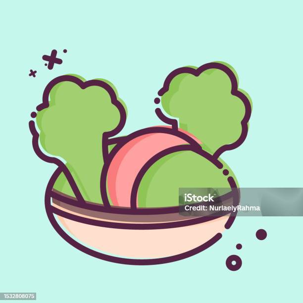Icône Légumes Lié Au Symbole De Lagriculture Style Mbe Conception