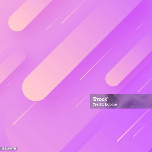Desain Abstrak Dengan Bentuk Geometris Trendy Pink Gradient Ilustrasi