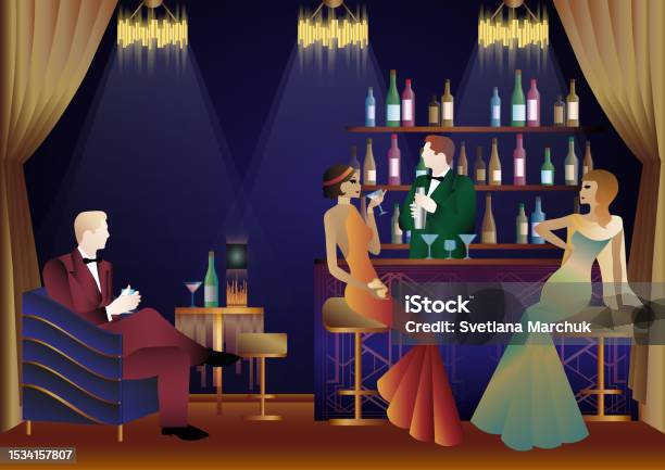 Orangorang Bersenangsenang Duduk Dan Minum Pesta Retro Ilustrasi Stok ... Orangorang Bersenangsenang Duduk Dan Minum Pesta Retro Ilustrasi Stok ...