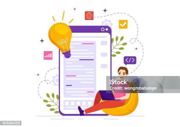 Software Testing Vector Illustration With Application Engineering
