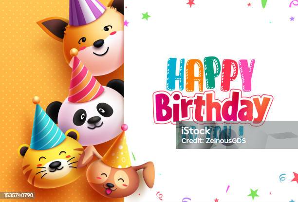 Conception De Modèle Vectoriel De Texte Joyeux Anniversaire Salutations