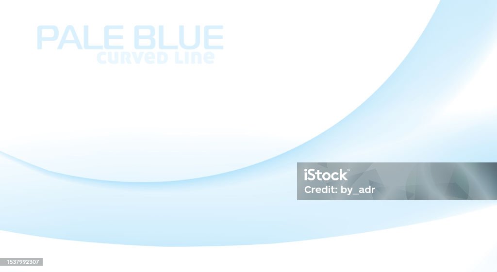 Garis Lengkung Biru Pucat Sangat Terang Grafik Vektor Kebiruan Minimal