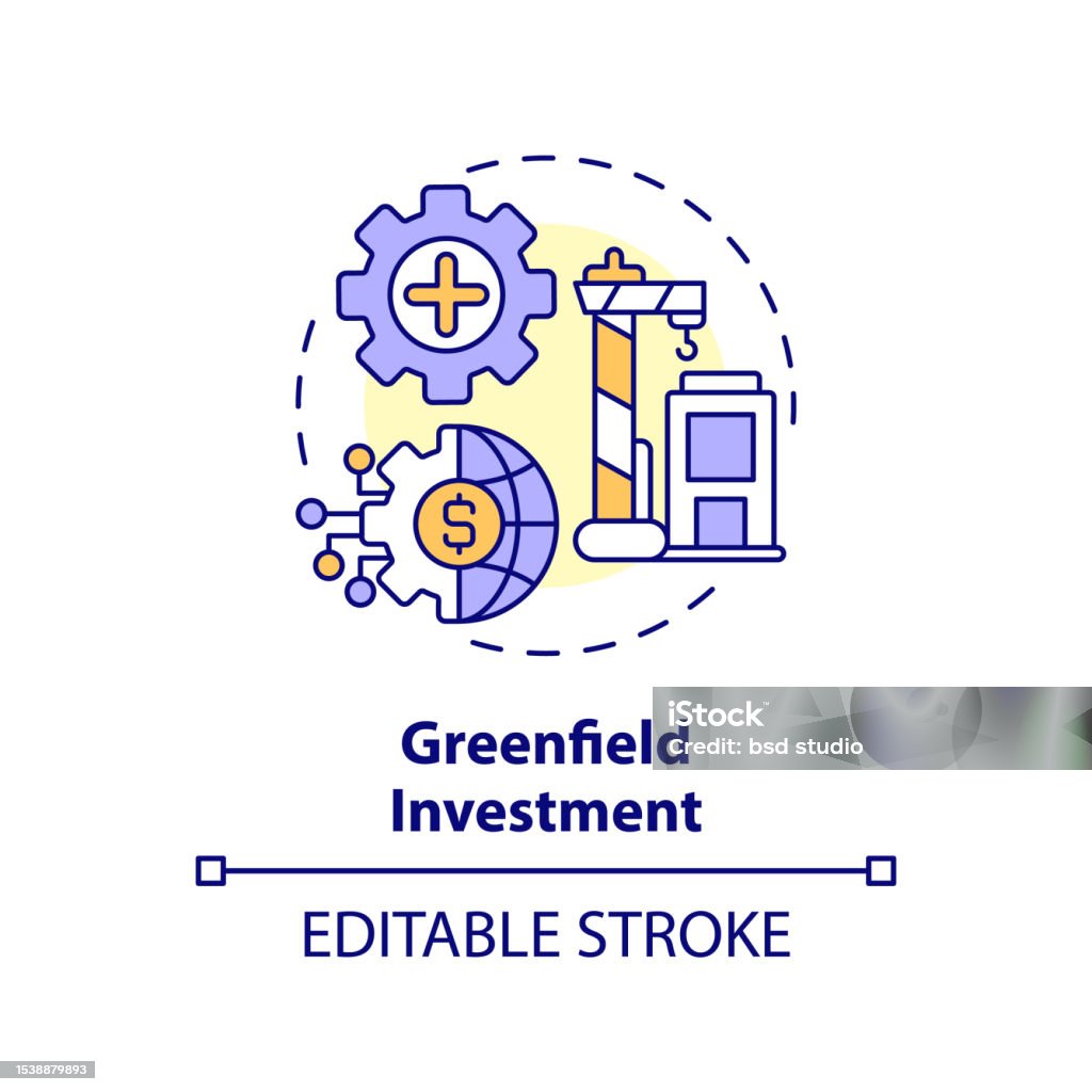 Customizable Greenfield Investment Icon Fdi Concept Stock Illustration ... Customizable Greenfield Investment Icon Fdi Concept Stock Illustration ...