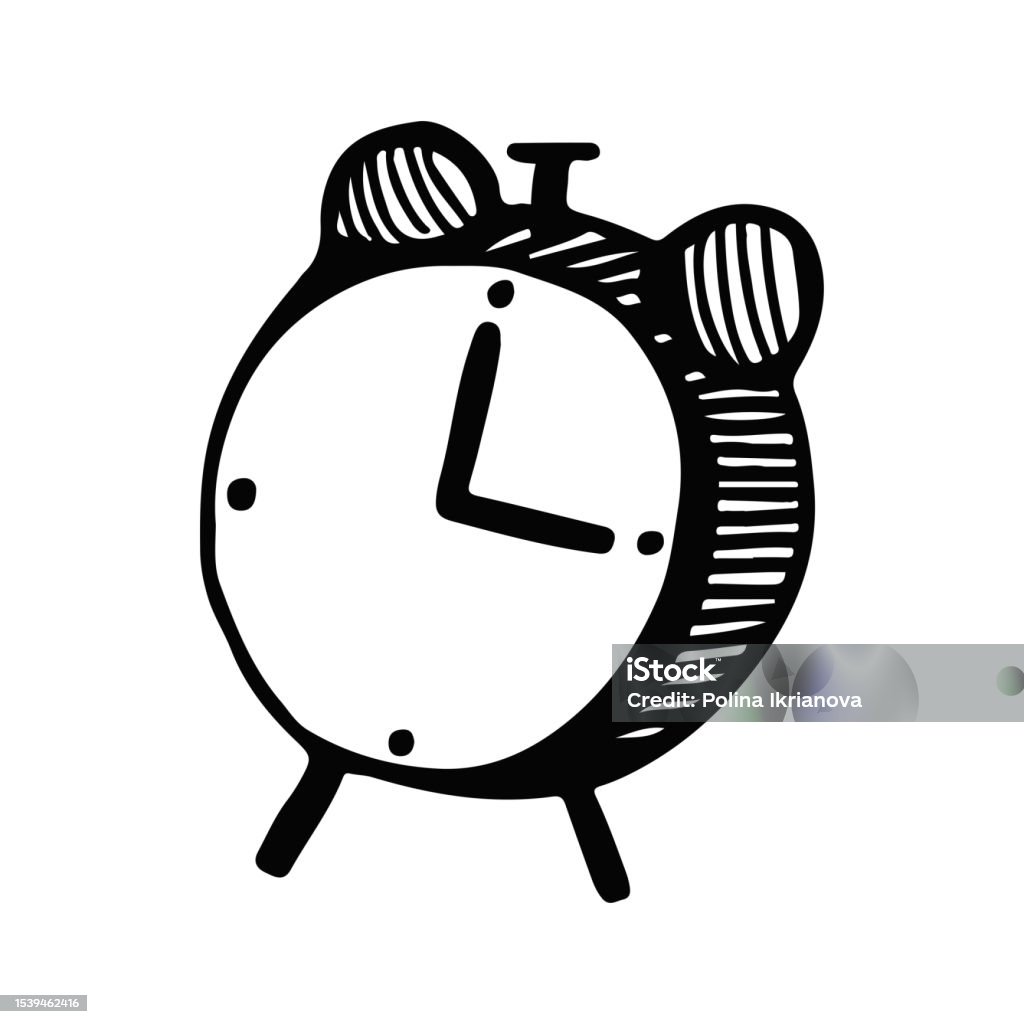 Vector Alarm Clock Sketch Contour Doodle Black White Illustration Stock ... Vector Alarm Clock Sketch Contour Doodle Black White Illustration Stock ...
