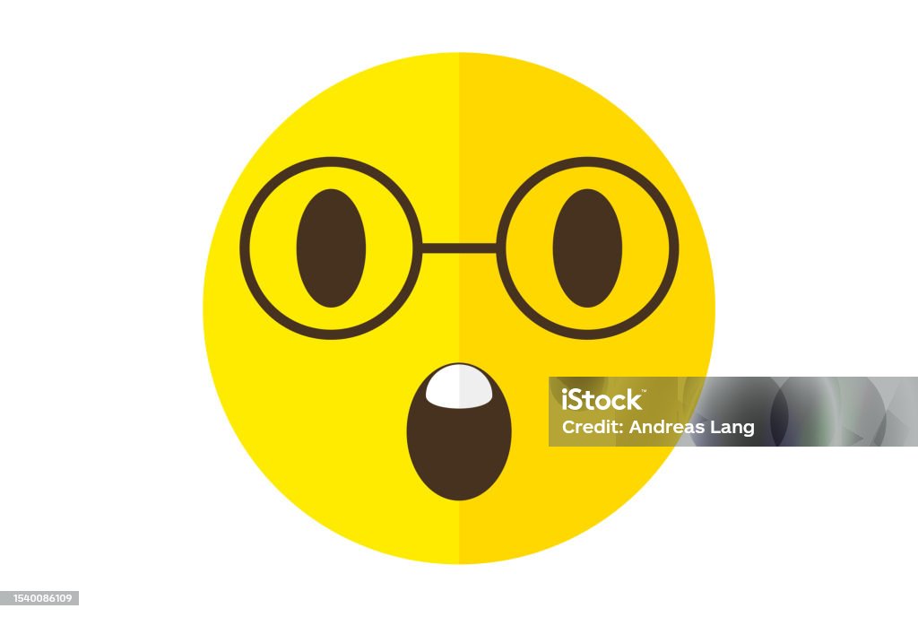 Icône Emote Colorée Intelligente Symbole Emoji Jaune Signe Démoticône