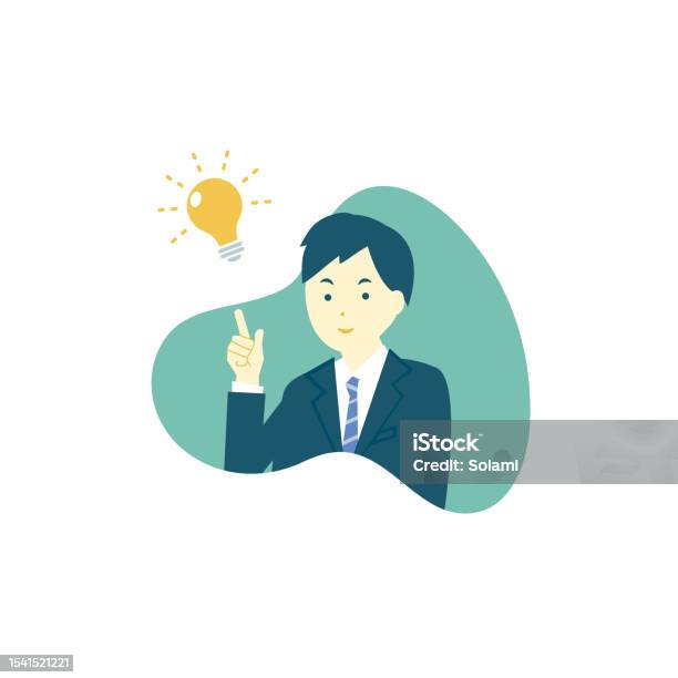Man Pointing With His Right Hand Indication Guidance Introduction Stock