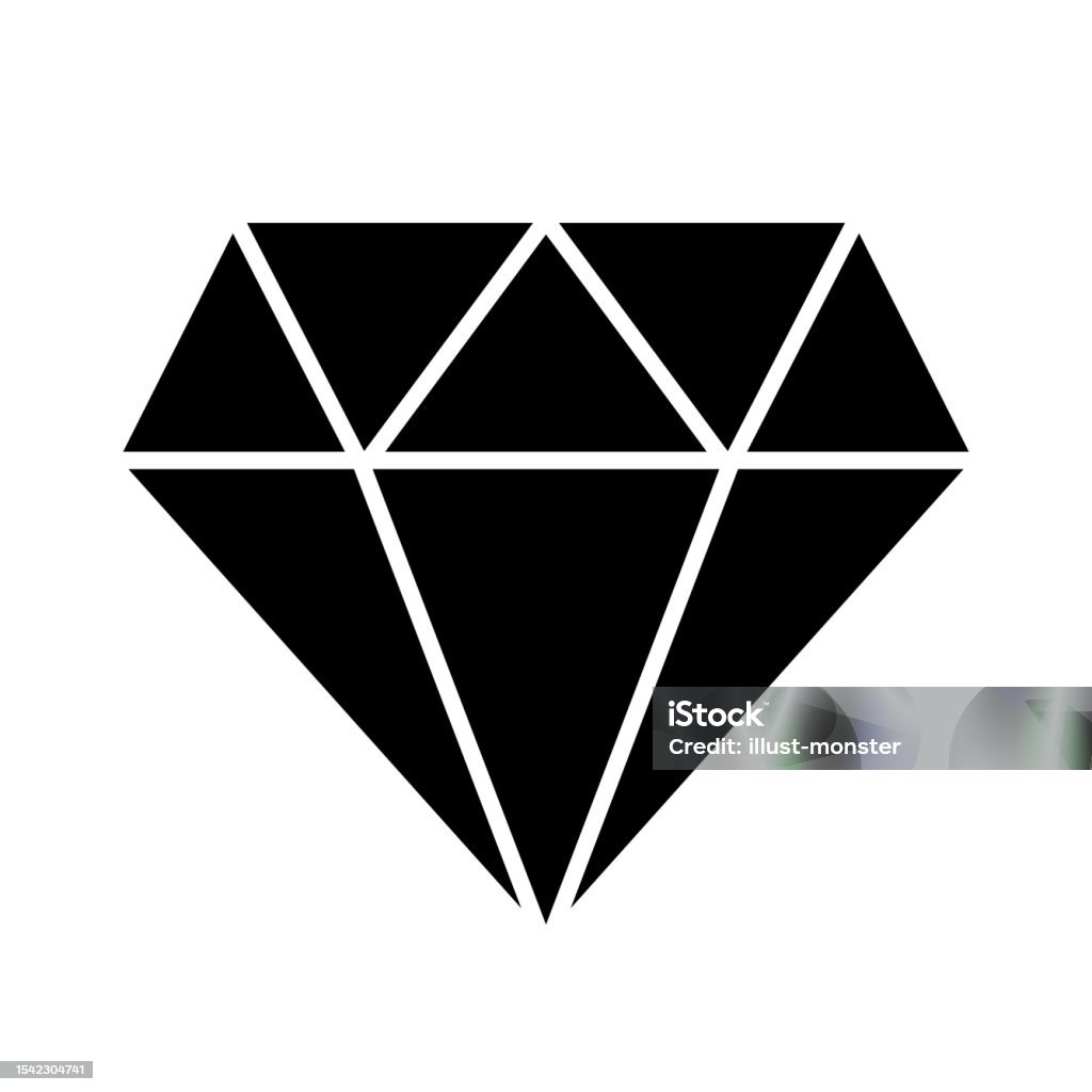 Ilustración de Icono De Silueta De Diamante Icono De Silueta De Joya ... Ilustración de Icono De Silueta De Diamante Icono De Silueta De Joya ...