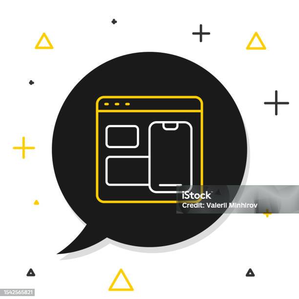 Line Software Web Developer Programming Code Icon Isolated On White Background Javascript