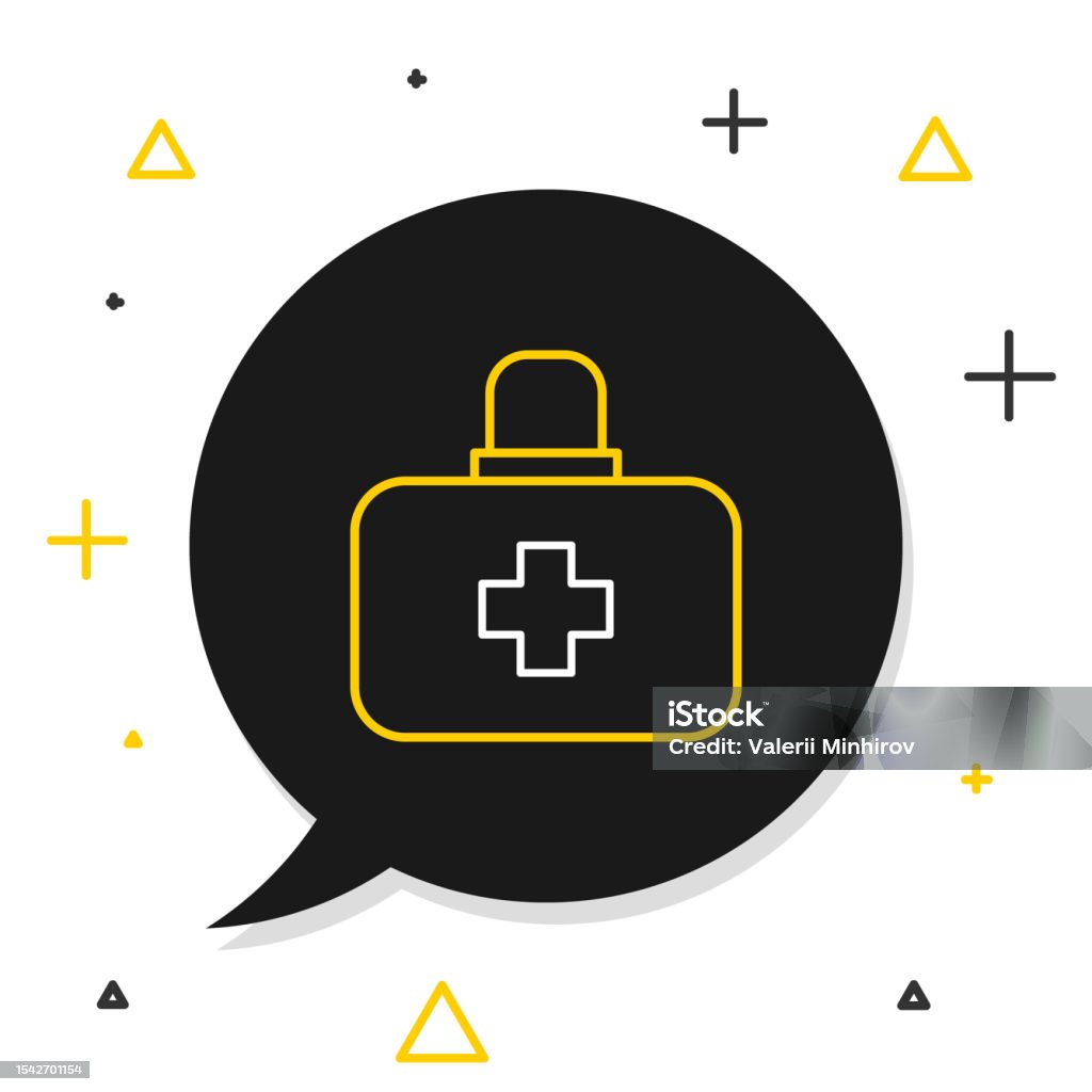 Line Erstehilfekitsymbol Isoliert Auf Weißem Hintergrund Medizinische ... Line Erstehilfekitsymbol Isoliert Auf Weißem Hintergrund Medizinische ...