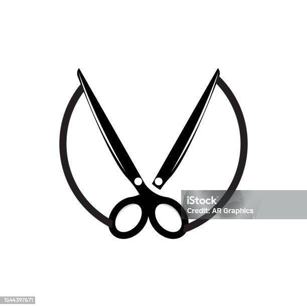 Gunting Logo Alat Cukur Vektor Desain Toko Tukang Cukur Sederhana Ikon