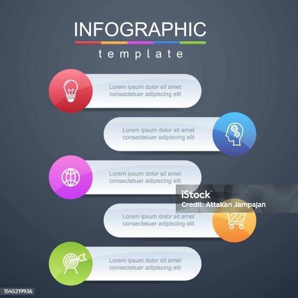 Template Desain Modern Untuk Menyajikan Informasi Pemasaran Atau