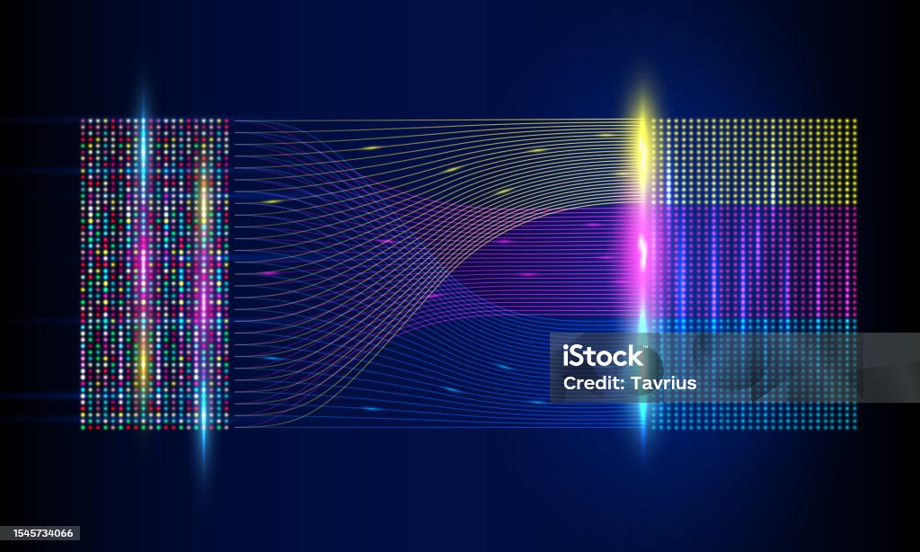 Big Data Visualization Information Analytics Concept Abstract Stream