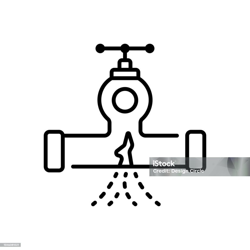 Illustration De Conception De Licône Gas Burst Outline Icon Symbole De