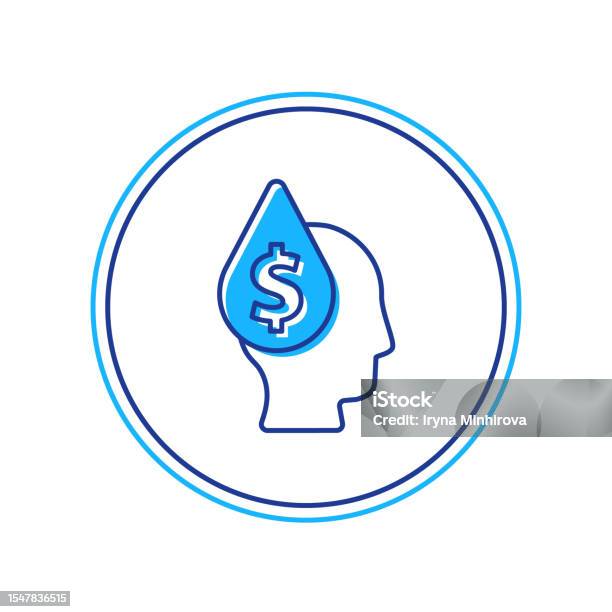 Contour Rempli Goutte Dhuile Avec Icône De Symbole Dollar Isolée Sur