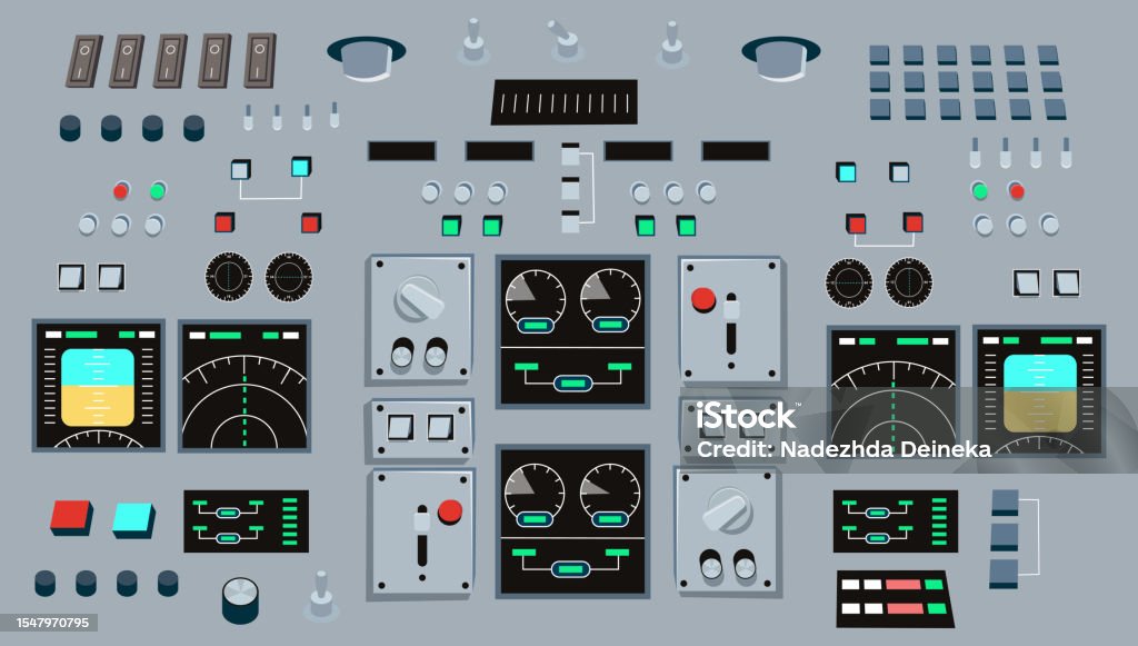 Panel Kontrol Dengan Tombol Panel Kontrol Kokpit Pesawat Ruang Angkasa ... Panel Kontrol Dengan Tombol Panel Kontrol Kokpit Pesawat Ruang Angkasa ...