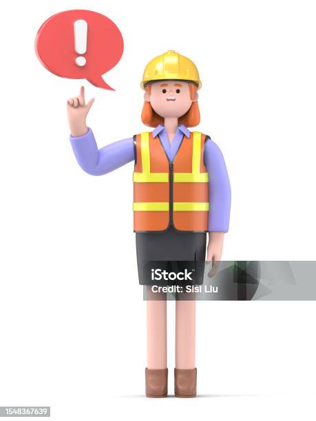 Ilustrasi 3d Dari Seorang Insinyur Wanita Yang Sedang Berpikir Pam ... Ilustrasi 3d Dari Seorang Insinyur Wanita Yang Sedang Berpikir Pam ...