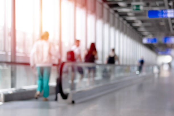 Free Stock Photo of Inside an Airport Terminal With Plane in Background ...