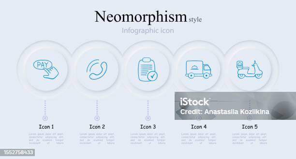 Set Of Vector Icons Representing Delivery Package Transportation