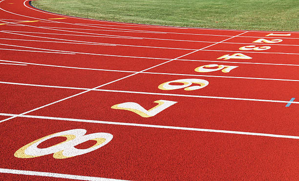 Free Stock Photo of Empty running track lanes with numbers 3 and 4 ...