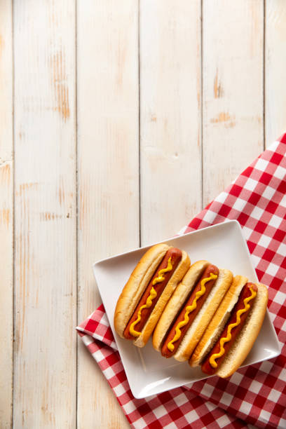 Free Stock Photo of Hot Dog on Bun With Mustard | Download Free Images ...
