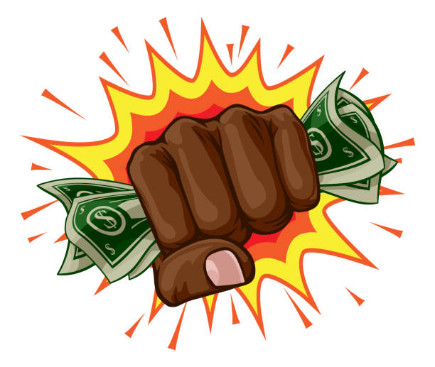 70 Hand Squeezing Money Stock Illustrations Royalty Free Vector
