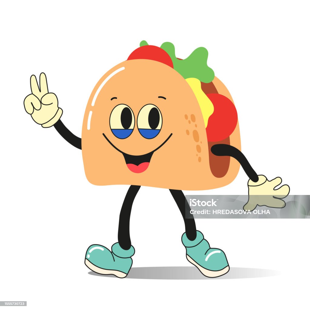 Ilustración de Lindo Personaje De Taco Divertido Personaje De Taco Con ... Ilustración de Lindo Personaje De Taco Divertido Personaje De Taco Con ...